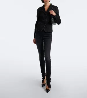 Gucci Single-breasted Denim Blazer