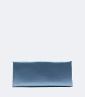 Staud Muse Small Satin Clutch - Blue