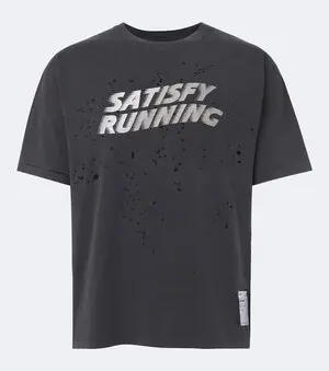 Satisfy Mothtech™ Printed Cotton T-shirt - Black