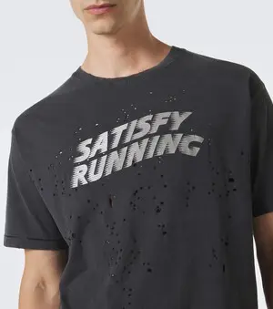Satisfy Mothtech™ Printed Cotton T-shirt - Black