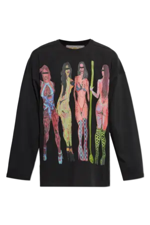 PDF T-shirt With Print - Black