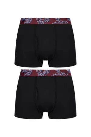 VIVIENNE WESTWOOD Two-pack Of Boxers - Black