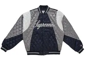 Supreme Champion Quilted Satin Varsity Jacket