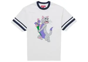 Supreme Glitter Cat Short Sleeve Top