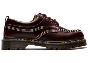 Dr. Martens Lowell Leather Moc Toe Sneakers - Cherry Red
