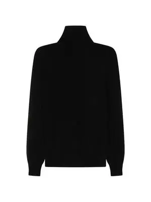 Malo High-neck Cashmere Sweater - Black