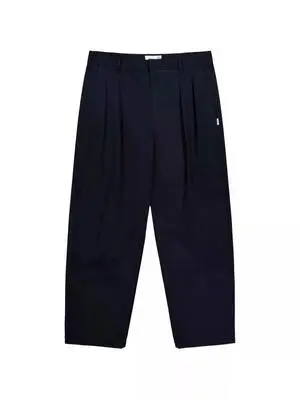 WTAPS Pleated Twill Trousers - Blue