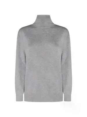 Malo High-neck Sweater - Grey