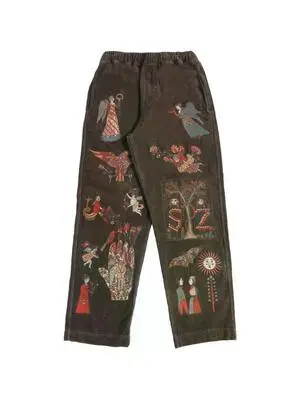 SAMUEL ZELIG Folk Corduroy Trousers - Green