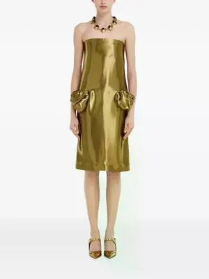 FERRAGAMO Liquid Lamé Dress - Gold