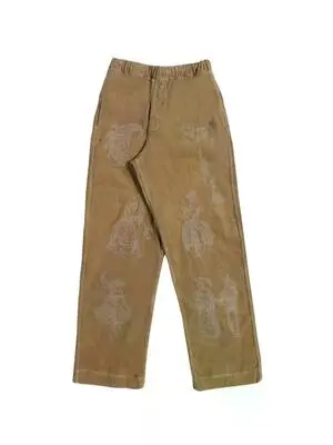 SAMUEL ZELIG Ballroom Corduroy Trousers - Brown