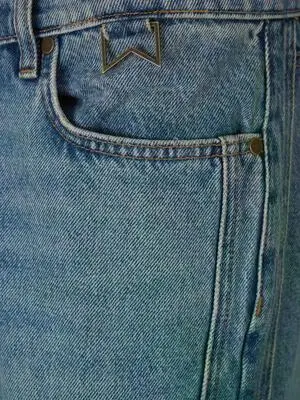 Rhude Logo-embroidered Straight-leg Jeans