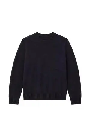 Officine Générale My Crew Ribbed-trim Sweater - Blue