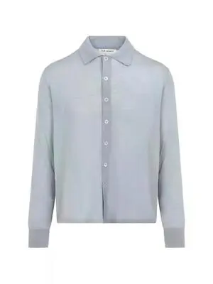 Our Legacy Fall Button-up Polo Cardigan - Blue