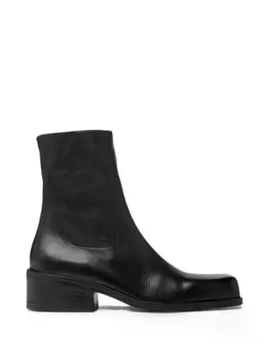 Marsèll Square-toe Zip-fastening Boots - Black
