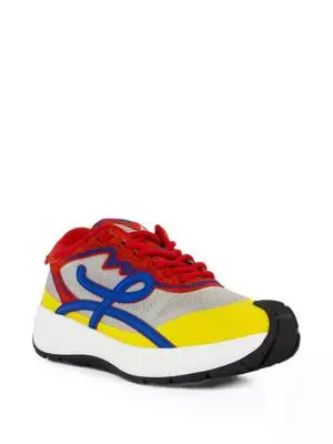 Loewe Pogo Knit Suede Sneakers