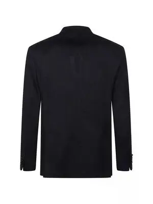 Tagliatore Double-breasted Peak-lapel Suit Jacket - Blue
