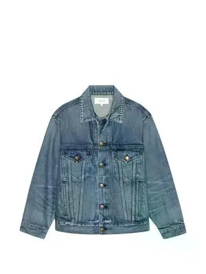 The Great. Atlantic Oversized Denim Jacket - Blue