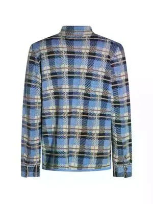 Guest In Residence Plaid Cashmere Shirt Jacket