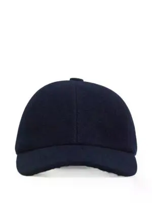 Fedeli Cashmere Baseball Cap - Blue