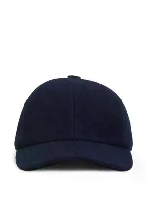 Fedeli Cashmere Baseball Cap - Blue