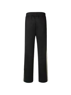 Palm Angels Logo-print Side-stripe Track Pants - Black