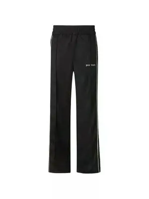 Palm Angels Logo-print Side-stripe Track Pants - Black