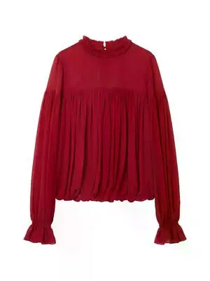 Ulla Johnson Pearl Ruffled Silk Blouse