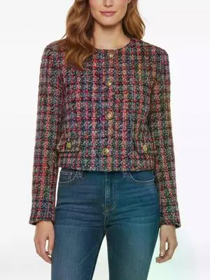 Sandro Cropped Bouclé Jacket - Black