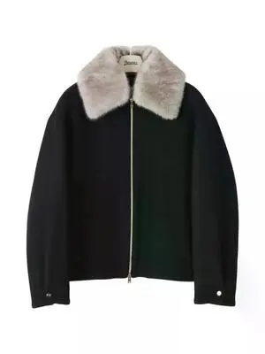 Herno Faux-fur Collar Jacket - Black