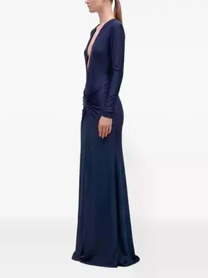 Victoria Beckham Aida Twisted-detail Maxi Gown