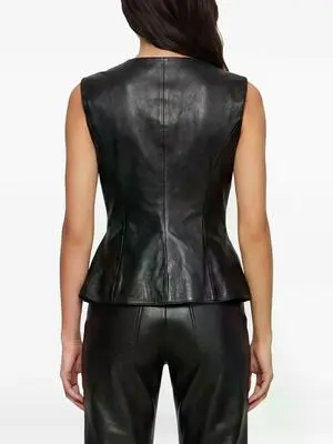 Magda Butrym Peplum-hem Leather Gilet