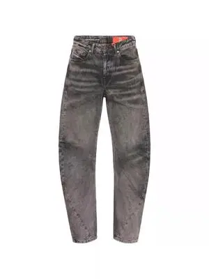 DIESEL® Faded Curved-leg Jeans - Grey