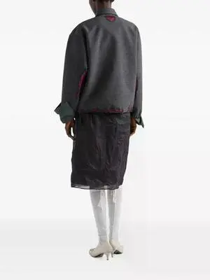 Prada Bonded Devoré Hopsack Blouson