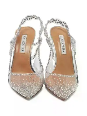 AQUAZZURA Heaven Crystal-embellished Pumps