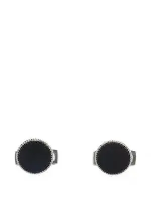 BOSS Rope-trim Round Cufflinks - Silver