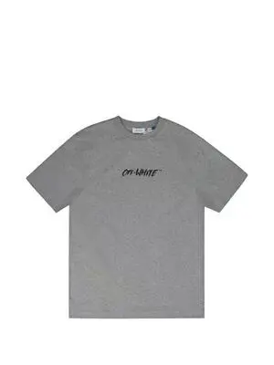 Off-White Arrow-print Crew-neck T-shirt - Grey
