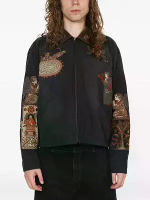 SAMUEL ZELIG Folk Corduroy-collar Jacket