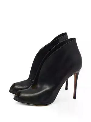 GIANVITO ROSSI Vamp Peep-toe Ankle Boots