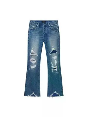 PURPLE BRAND Distressed Bootcut Jeans