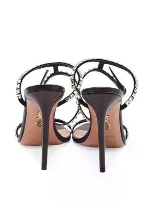 AQUAZZURA Crystal-embellished Ankle-strap Heeled Sandals