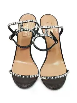 AQUAZZURA Crystal-embellished Ankle-strap Heeled Sandals