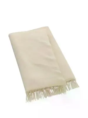 Ralph Lauren Jax Fringed Throw Blanket - Neutrals