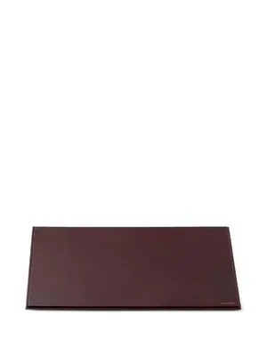 Ralph Lauren Small Brennan Leather Desk Blotter - Red