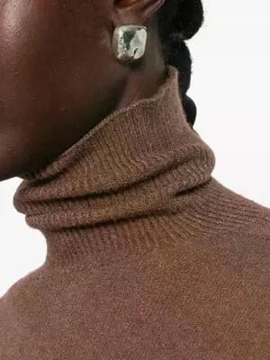 VELA SHOP Roll-neck Ribbed-trim Sweater