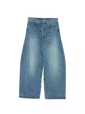 SSSTEIN Deformation Wide-leg Jeans - Blue