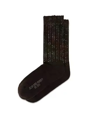 GOLDEN GOOSE Socks Low Rib/ Degrade' Crystal - Black
