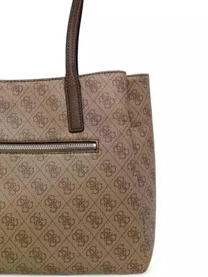 Guess Noelle Ii Logo-print Bag-charm Tote Bag