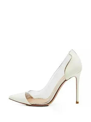 GIANVITO ROSSI Plexi Point-toe Heeled Pumps