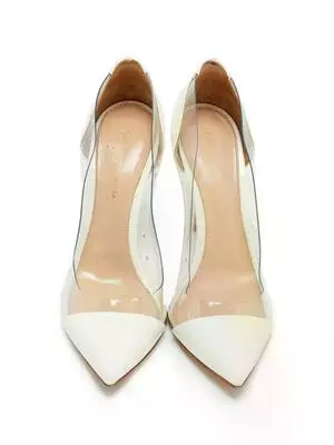 GIANVITO ROSSI Plexi Point-toe Heeled Pumps